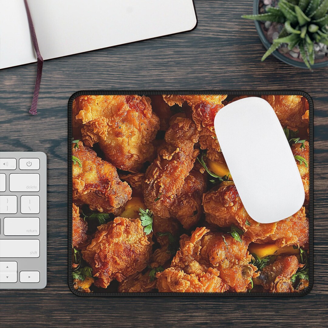 Fried Chicken Gaming Mouse Pad | 9" X 7" | Fried Chicken | Gift | Desk ...