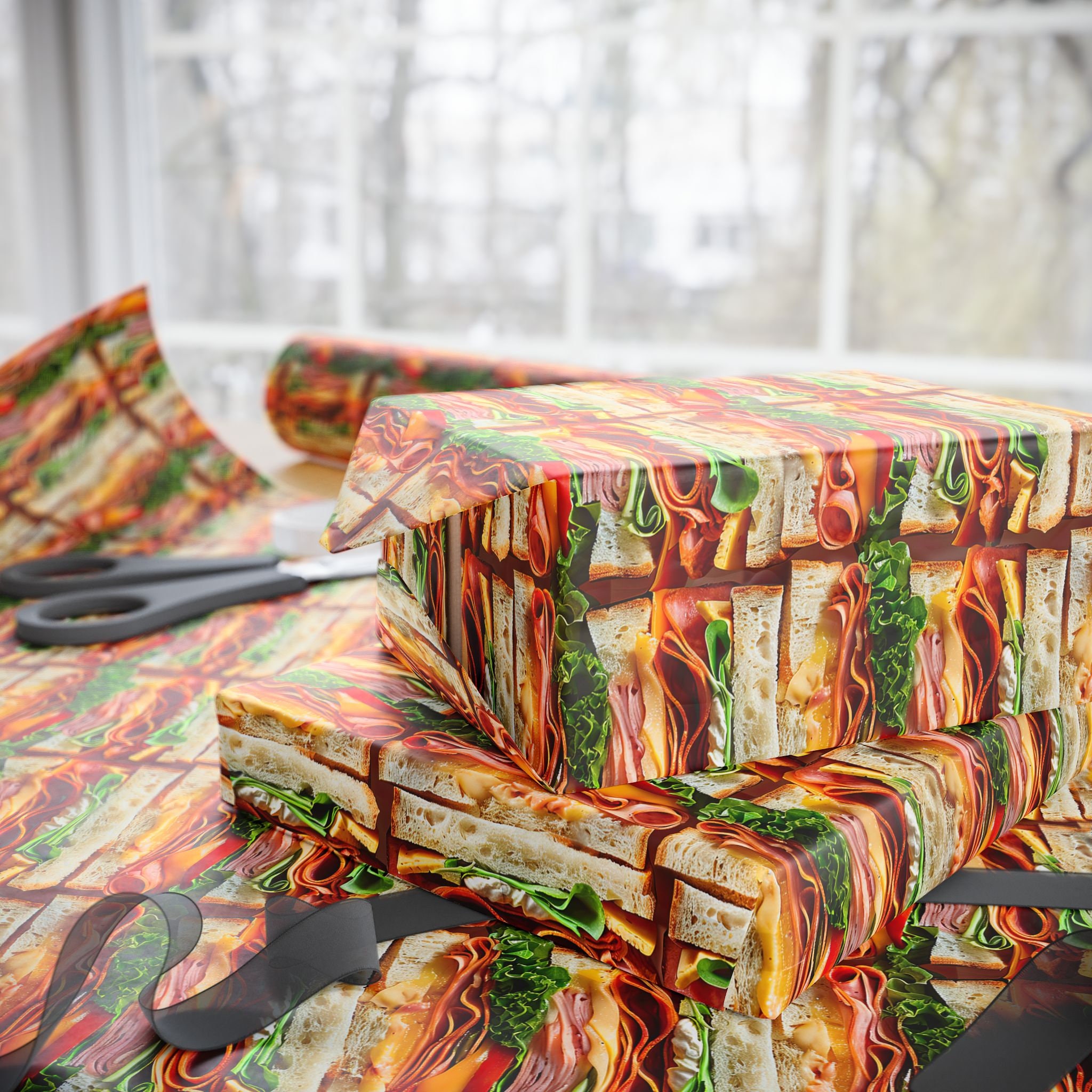 Double Decker Sandwich Double Decker Sandwich Gift Wrap Sandwich ...