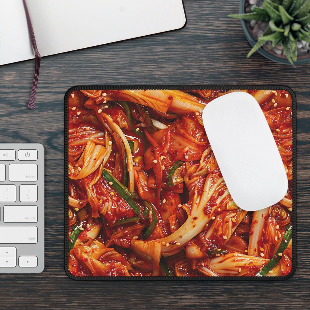 Kimchi Mouse Pad: Korean Foodie Desk Accessory (9" X 7") - Etsy