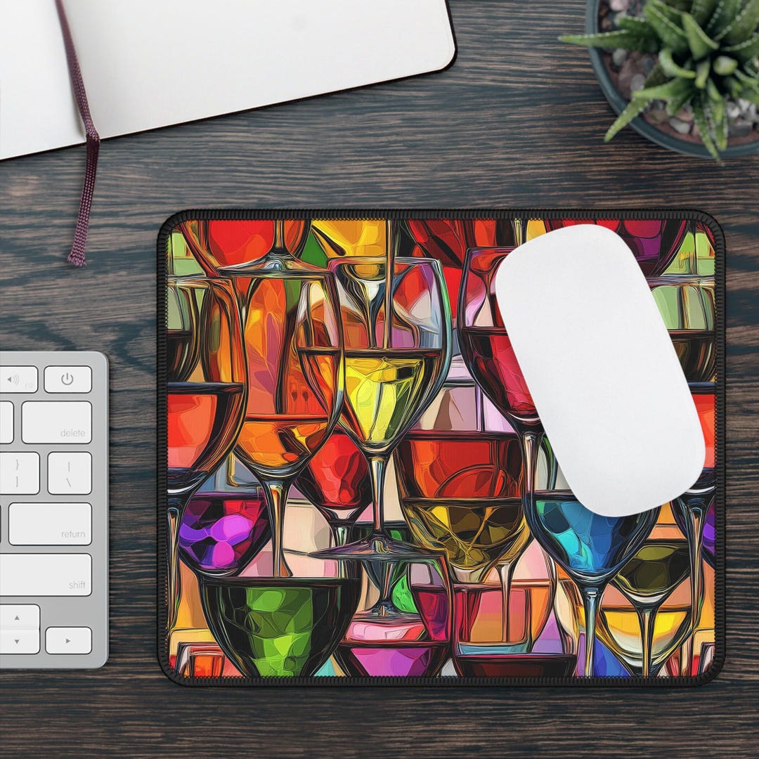 Wine Gaming Mouse Pad | 9" X 7" | Wine | Gift | Desk Accessory | Home ...