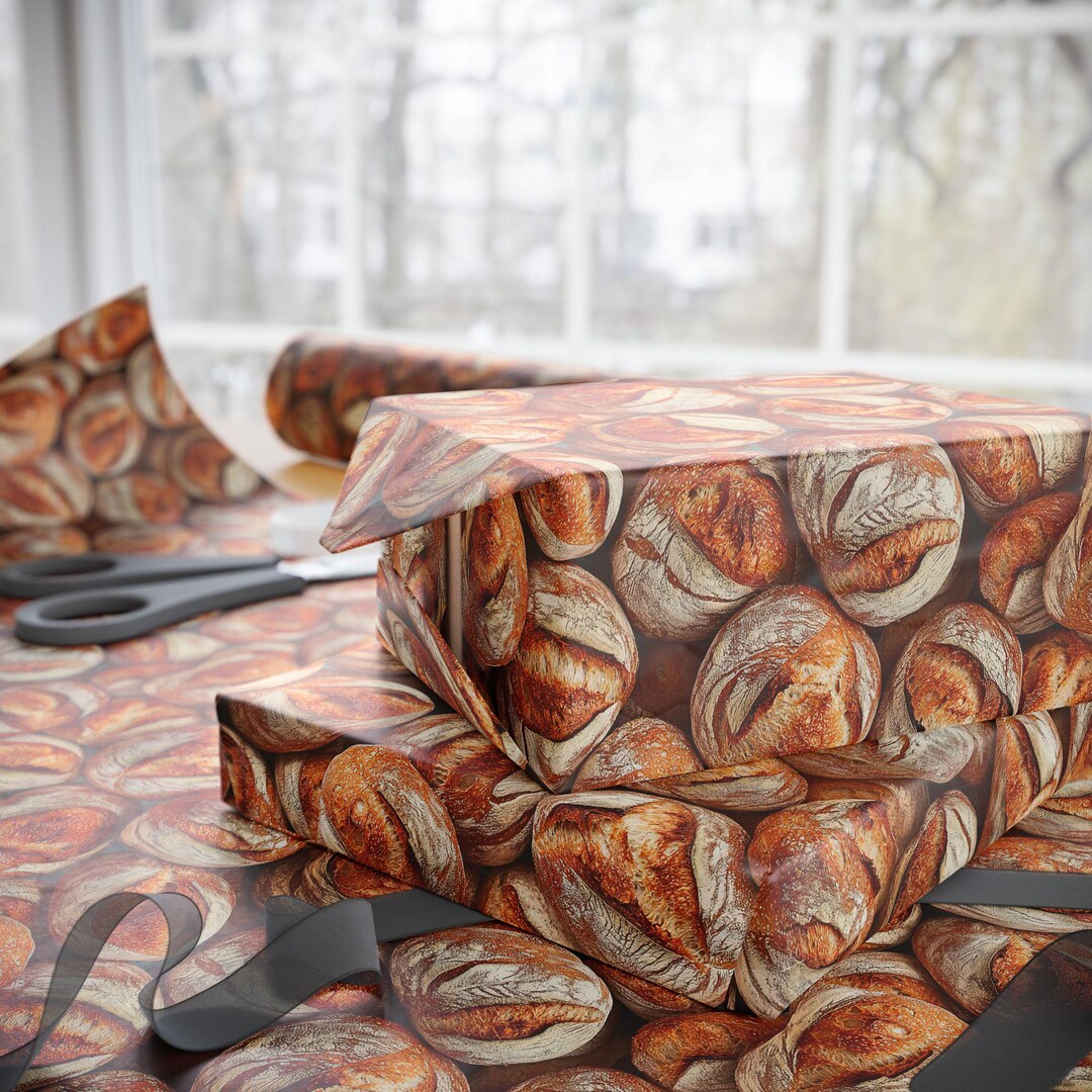 Sourdough Bread Sourdough Bread Gift Wrap Sourdough Bread Wrapping ...