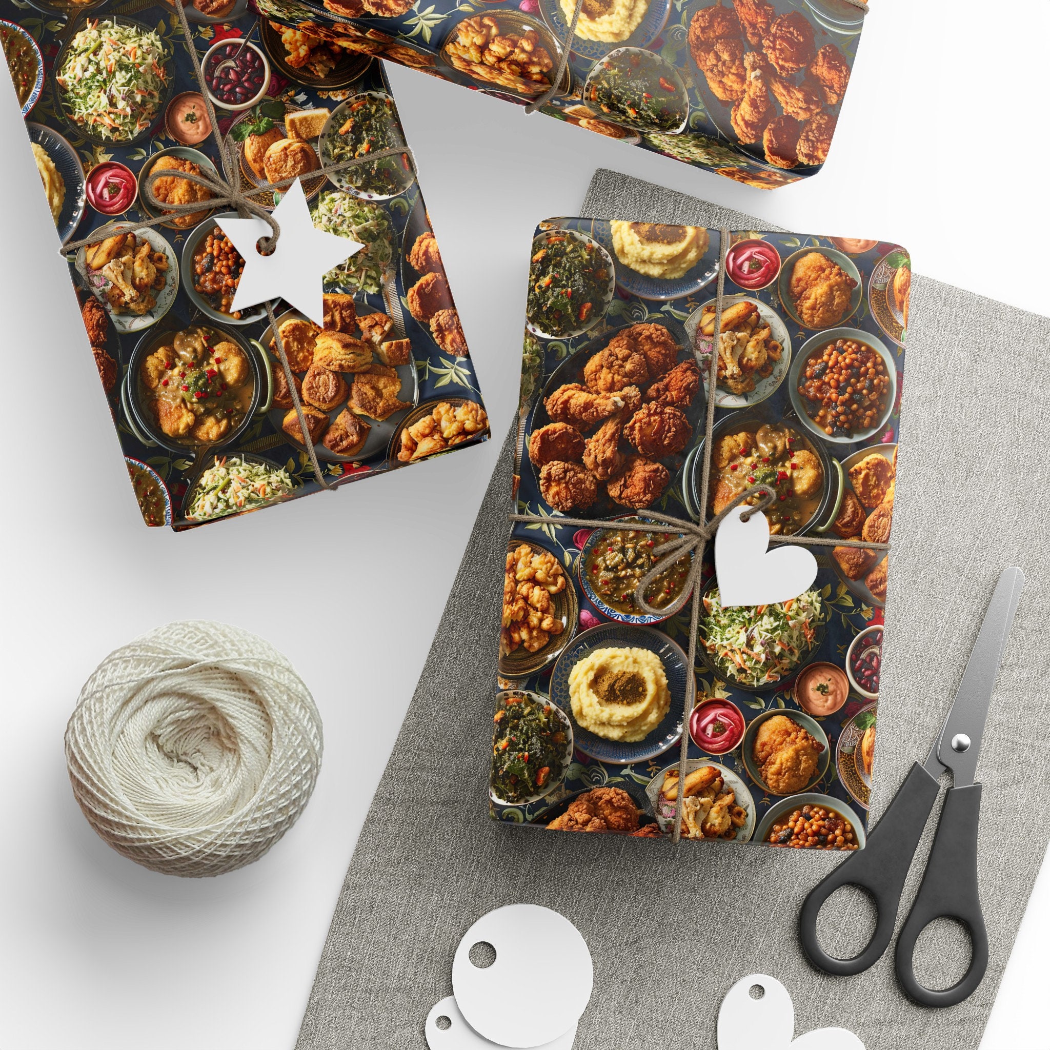 Southern Fried Chicken Supper Fried Chicken Gift Wrap Southern Food ...