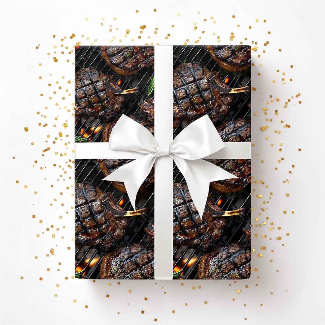 Ribeye Steak Wrapping Paper: Steak Gift Wrap - Etsy