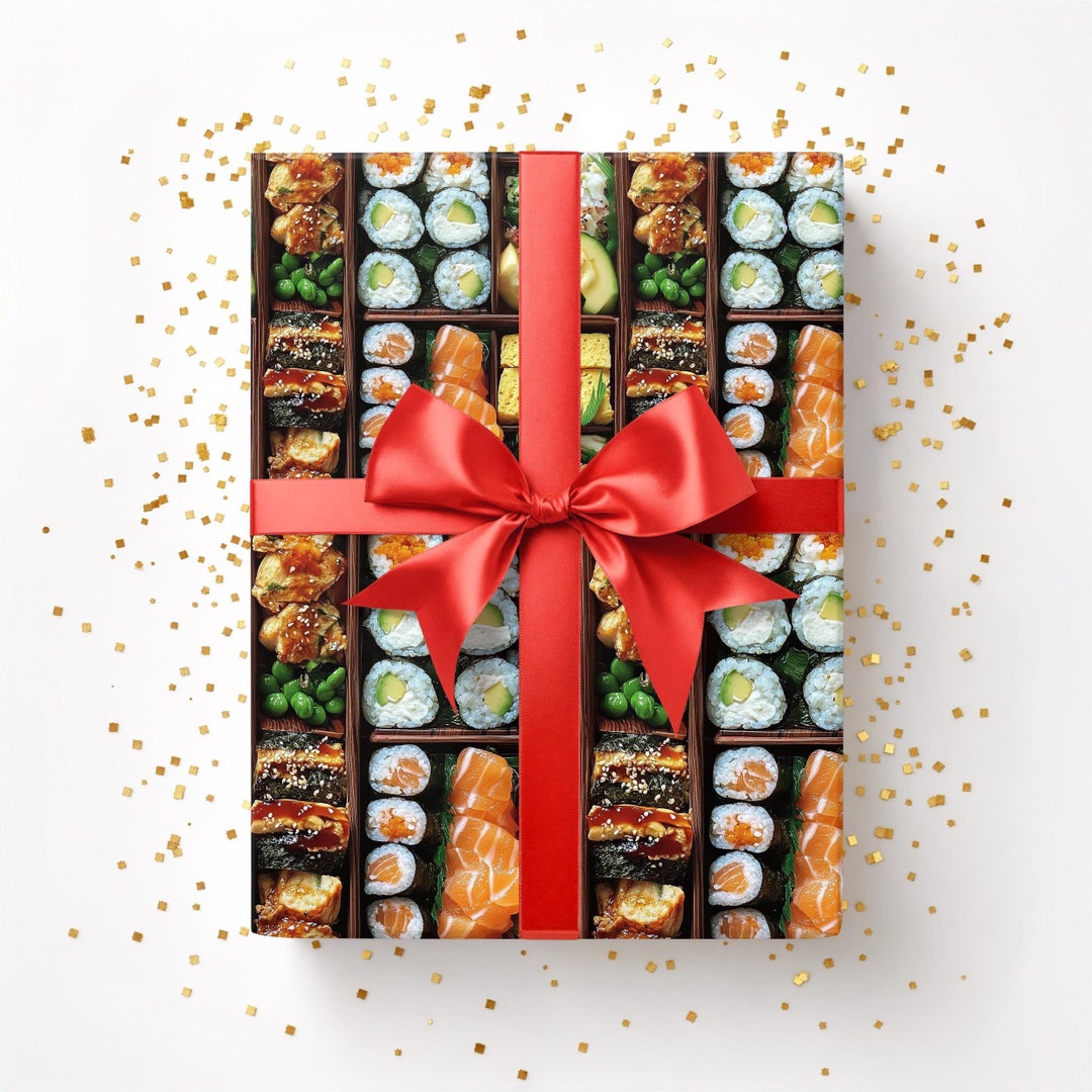 Bento Box ! Bento Box Gift Wrap | Bento Box Wrapping Paper | Japanese ...