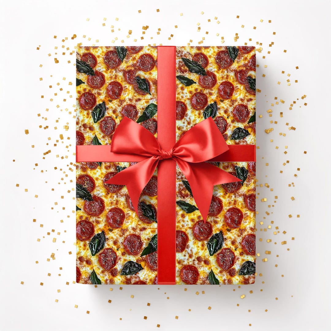 Pepperoni Pizza, Pizza Gift Wrap, Pies, Fast Food, Pizza Pie, Slice ...