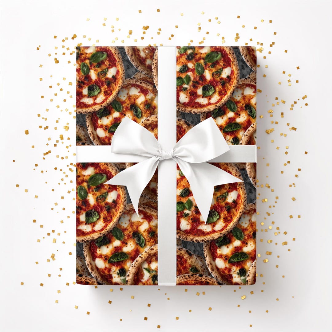 Neapolitan Pizza Wrapping Paper: Pizza Napoletana Gift Wrap - Etsy