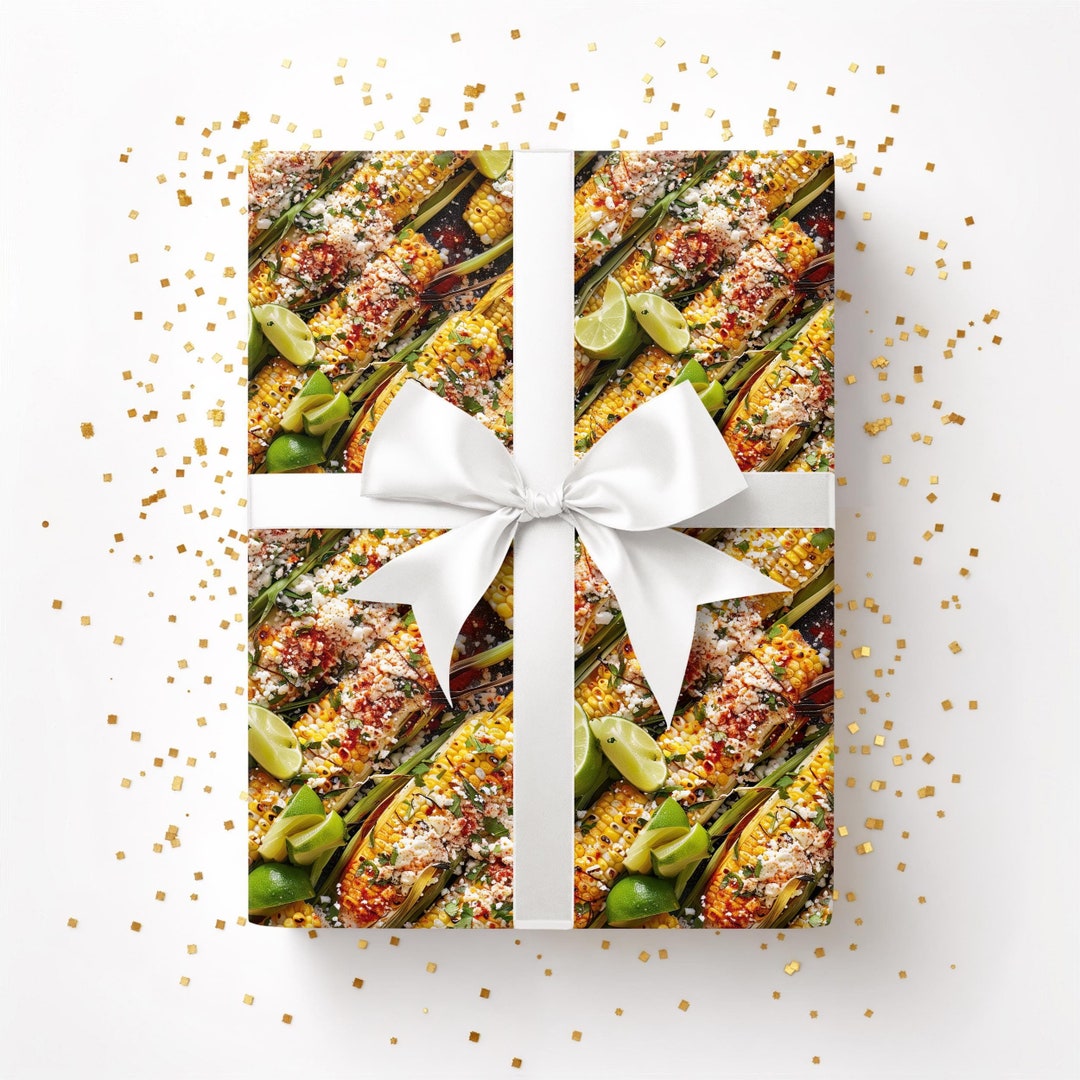 Elote Elote Gift Wrap Elote Wrapping Paper Corn Mexican Street Corn ...