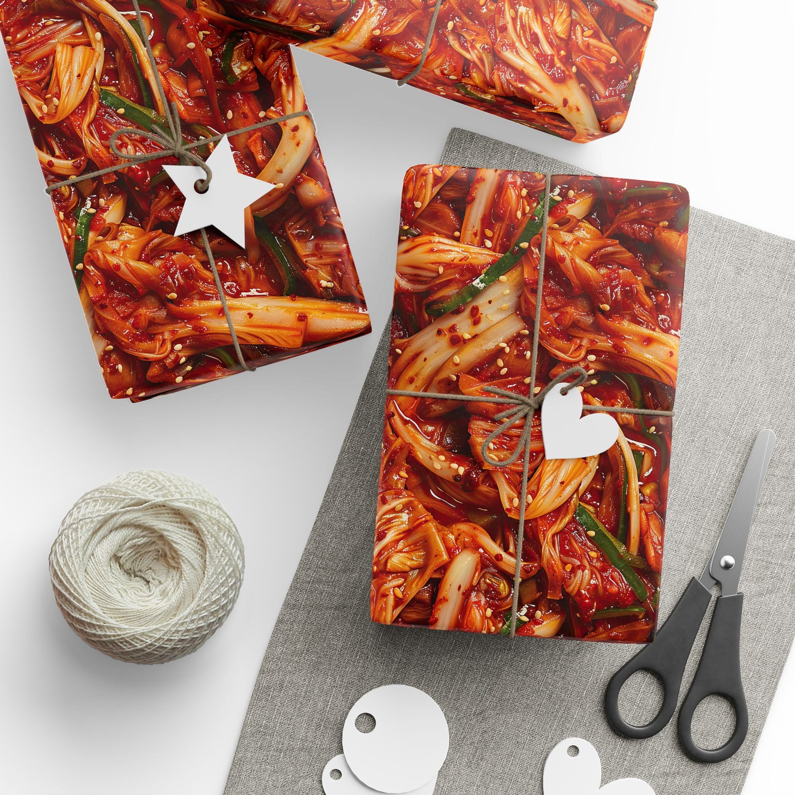Kimchi Kimchi Gift Wrap Kimchi Wrapping Paper Korean Food Kimchi Unique ...