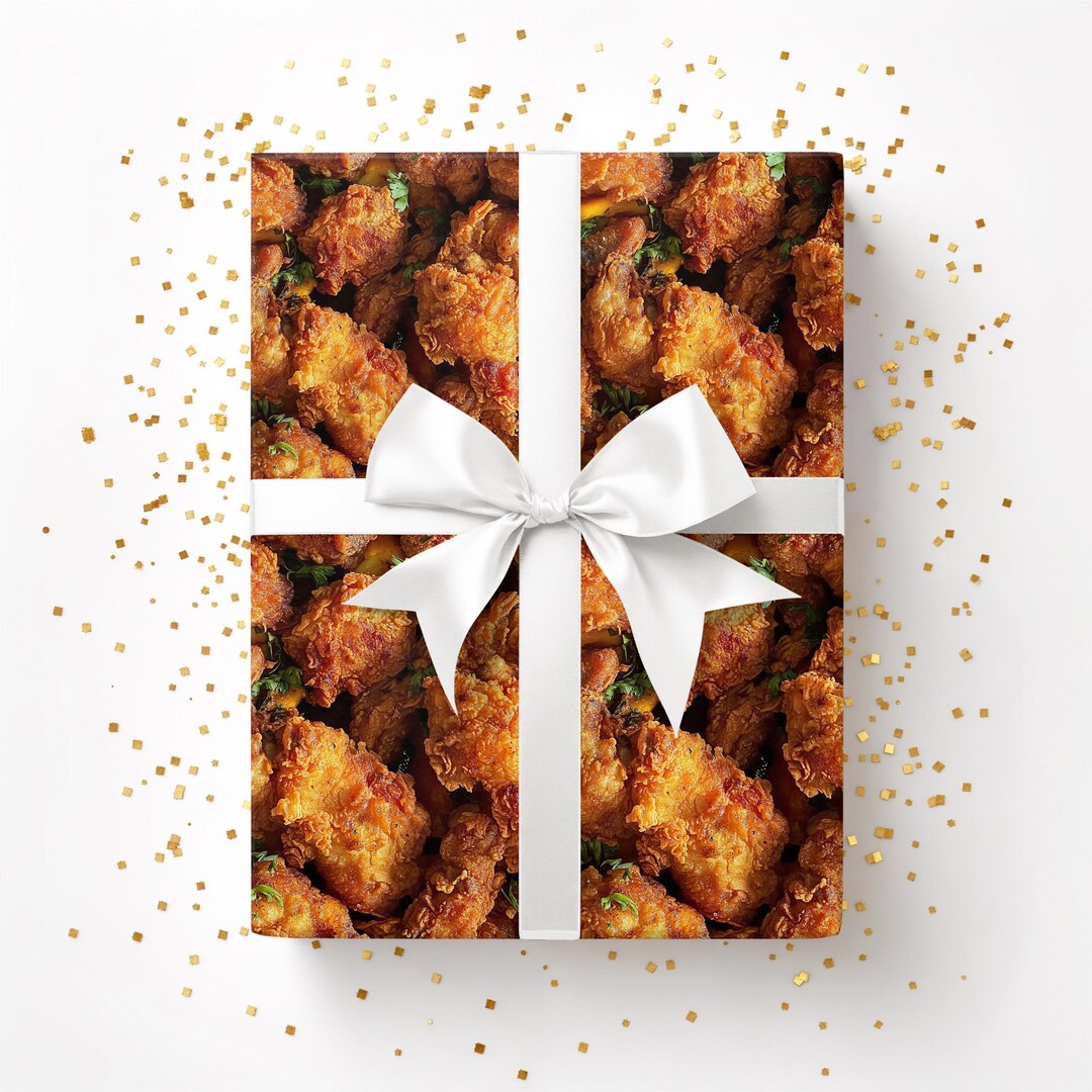 Fried Chicken ! Fried Chicken Gift Wrap | Fried Chicken Wrapping Paper ...