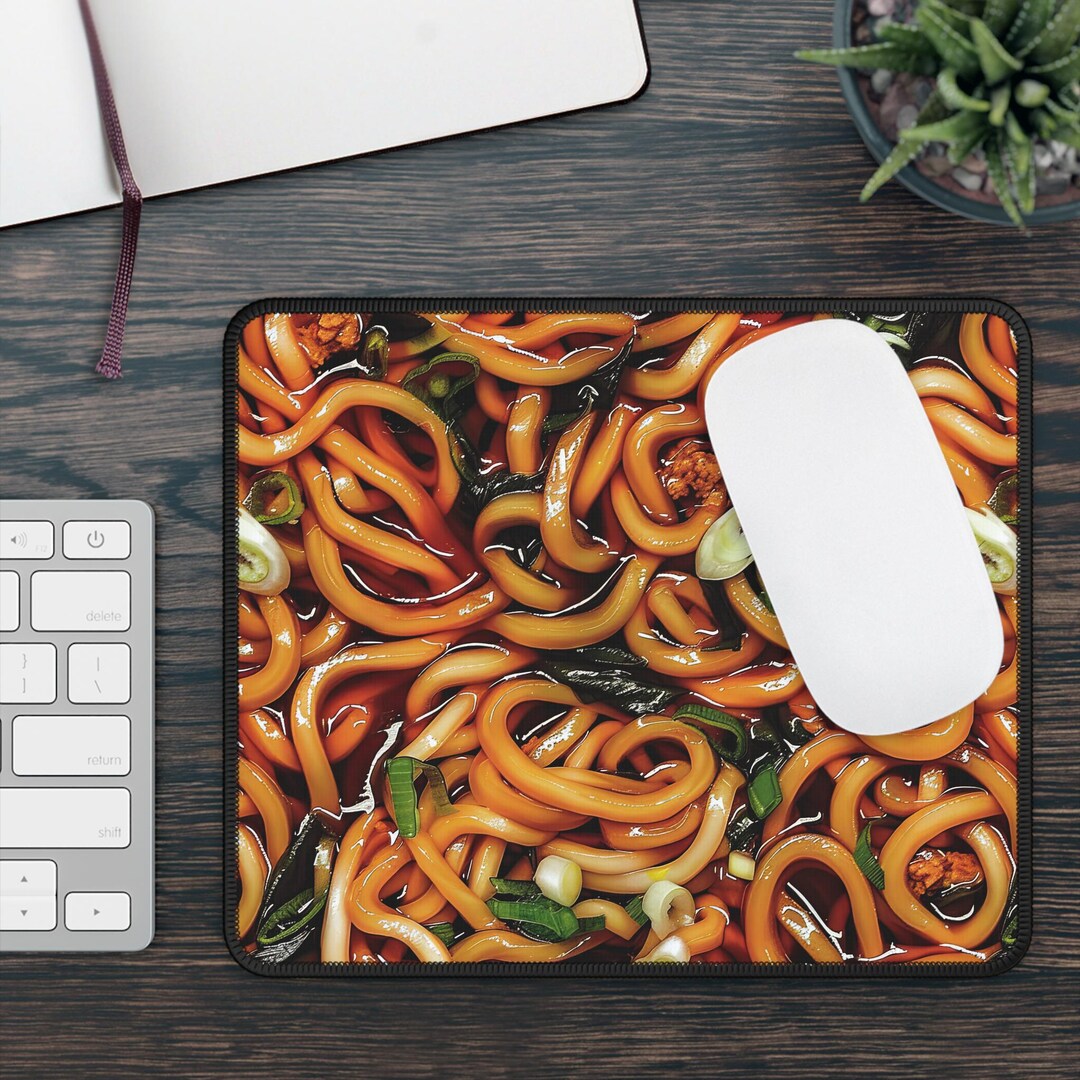 Udon Noodle Gaming Mouse Pad | 9" X 7" | Udon | Gift | Desk Accessory ...