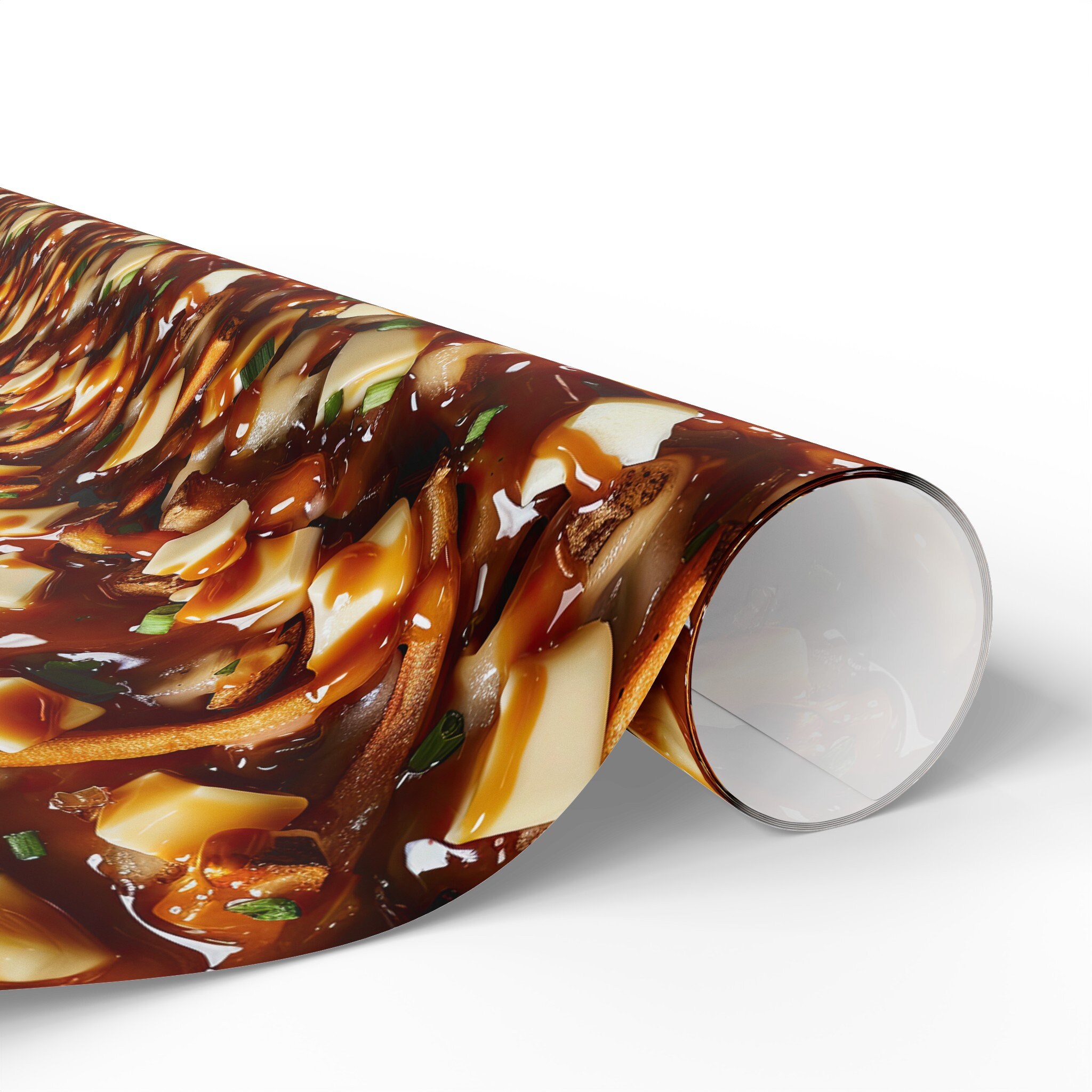 Poutine Fries Frites Poutine Gift Wrap Poutine Wrapping Paper Unique ...
