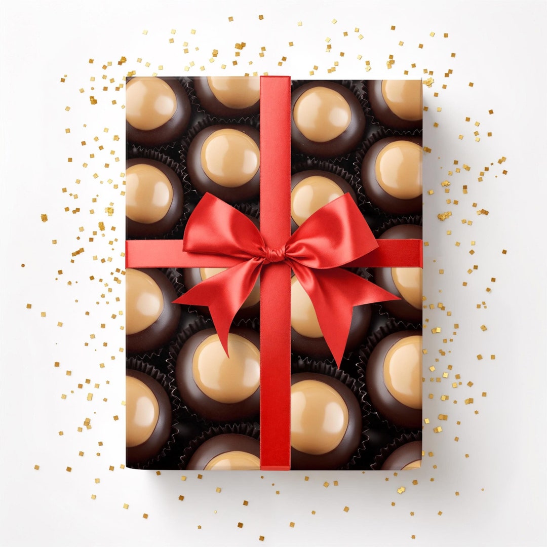 Buckeye Candies ! Buckeye Gift Wrap | Buckeye Wrapping Paper | Ohio ...