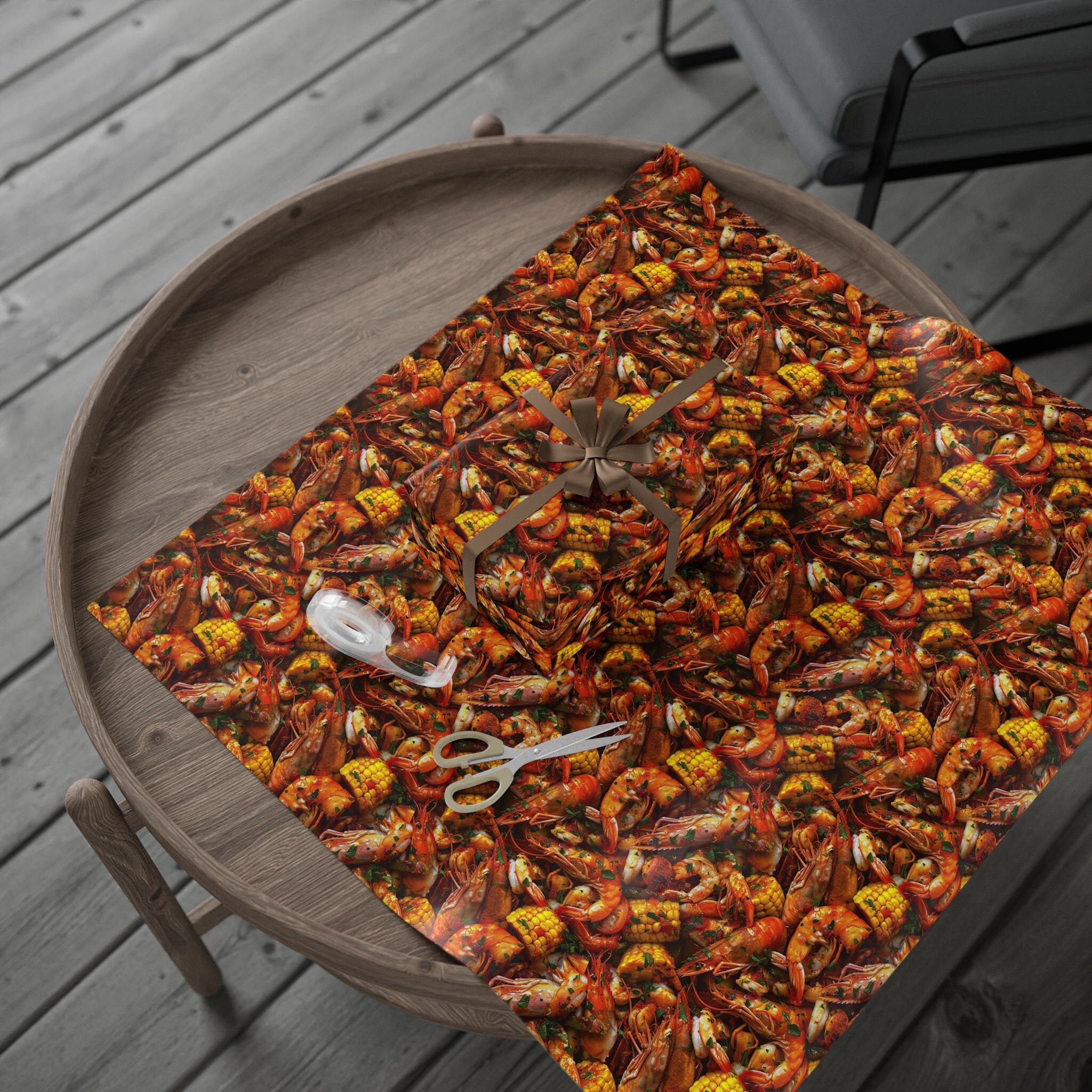 Seafood Boil Seafood Boil Gift Wrap Seafood Boil Wrapping Paper Seafood ...