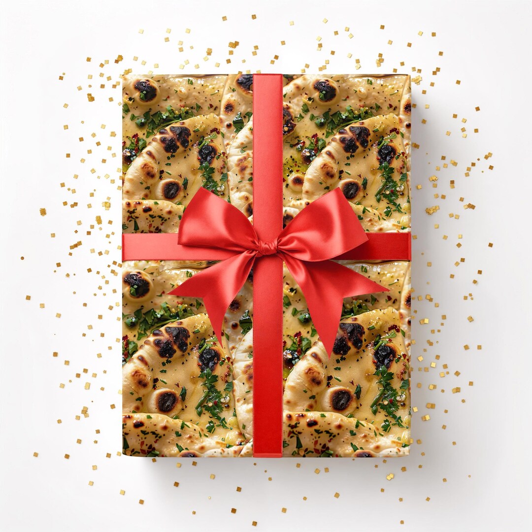 Garlic Naan! Garlic Naan Gift Wrap | Garlic Naan Wrapping Paper ...