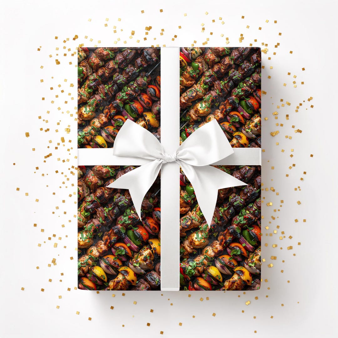 Kebab Wrapping Paper: Foodie Gift Wrap - Etsy