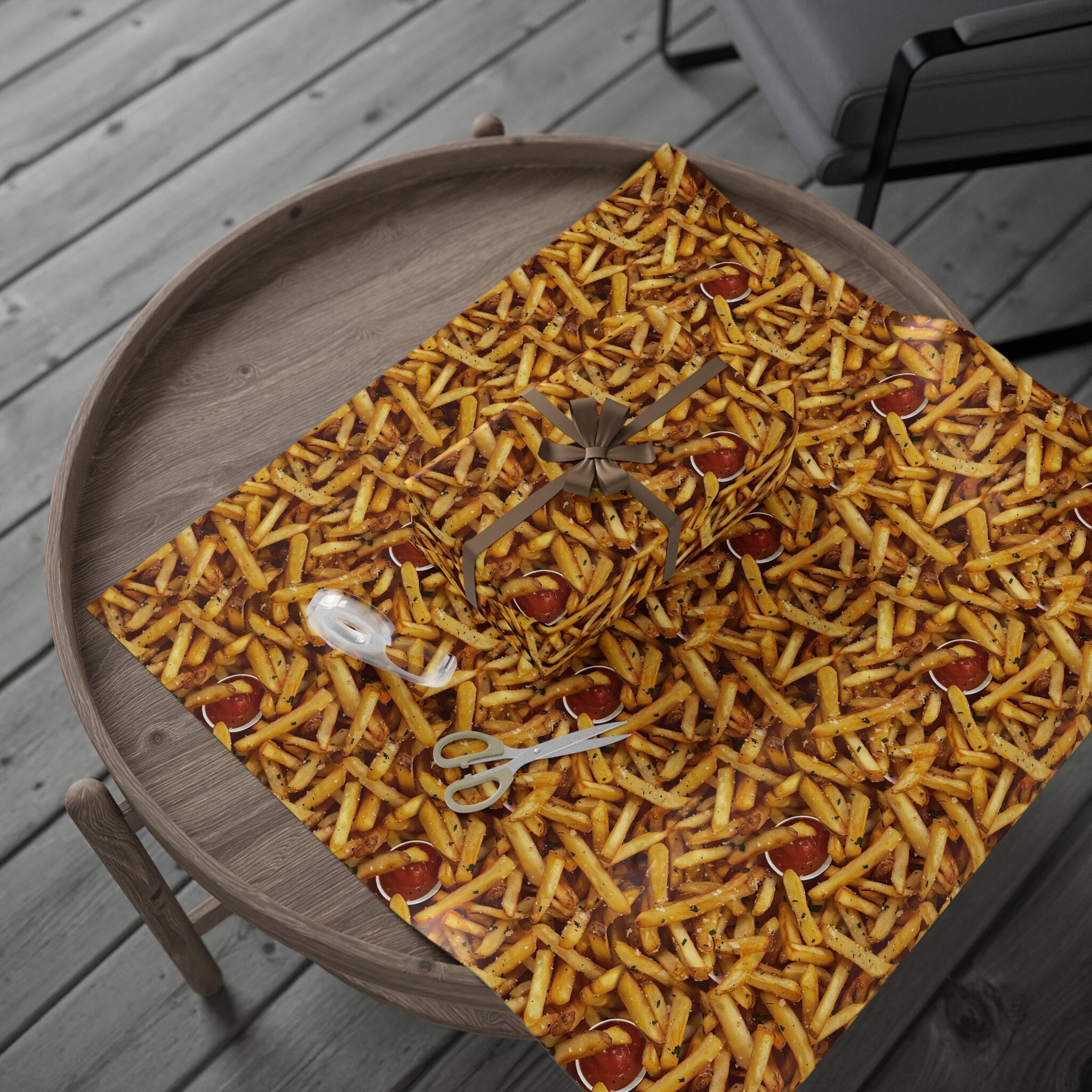 French Fries Fries Frites French Fry Gift Wrap French Fry Wrapping ...