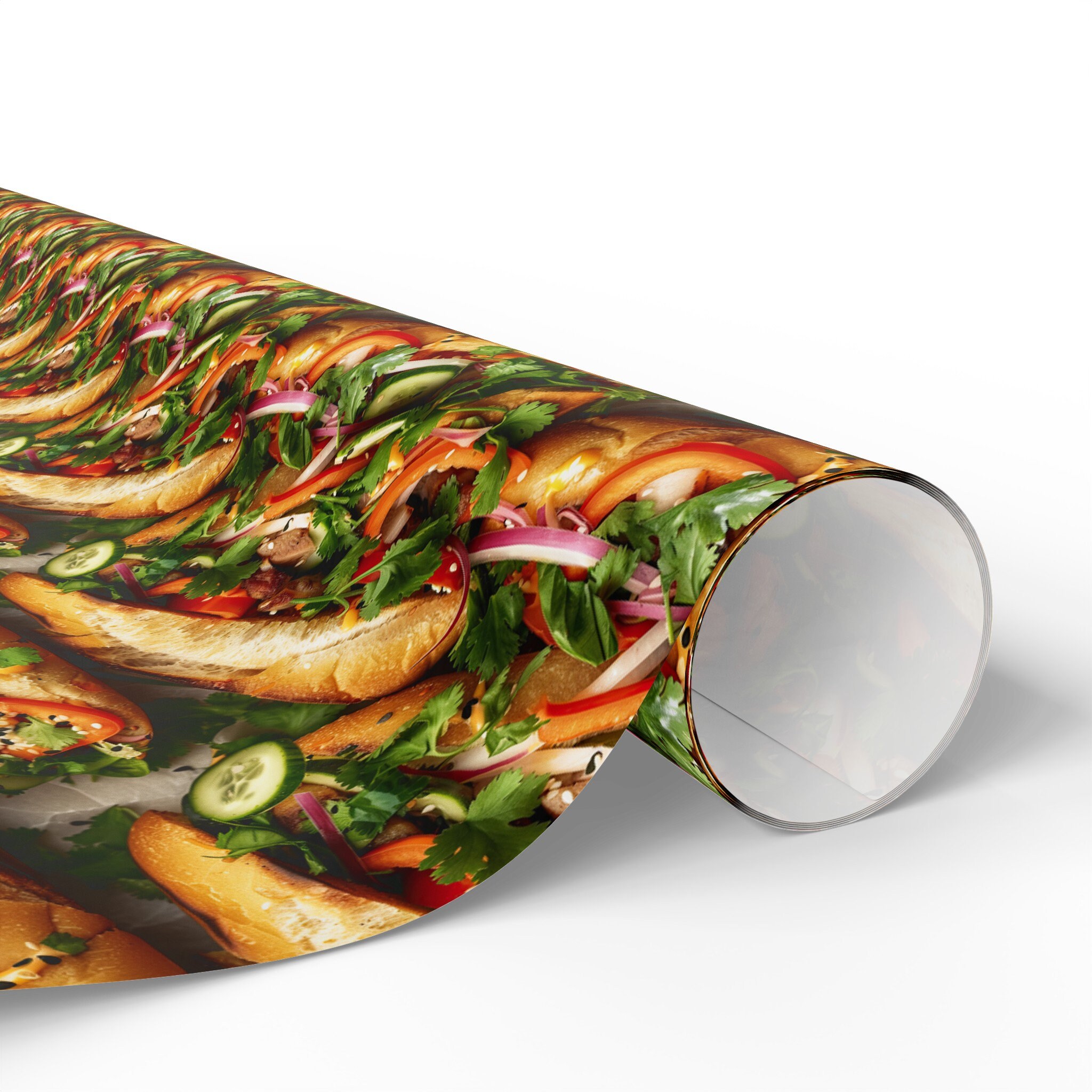 Banh Mi Sandwich Banh Mi Sandwich Gift Wrap Vietnamese Food Unique Gift ...