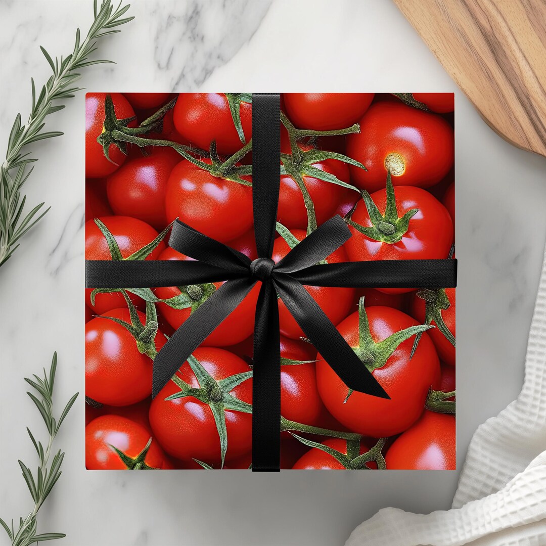 Tomato Wrapping Paper: Vegetable Gift Wrap - Etsy