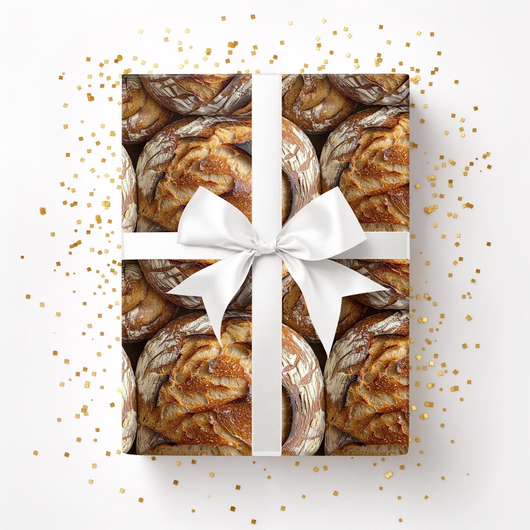 Sourdough Bread Wrapping Paper : Foodie Gift Wrap - Etsy