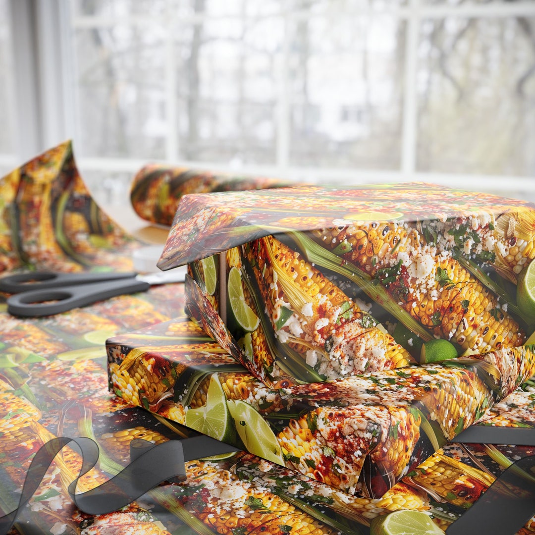 Elote Elote Gift Wrap Elote Wrapping Paper Corn Mexican Street Corn ...