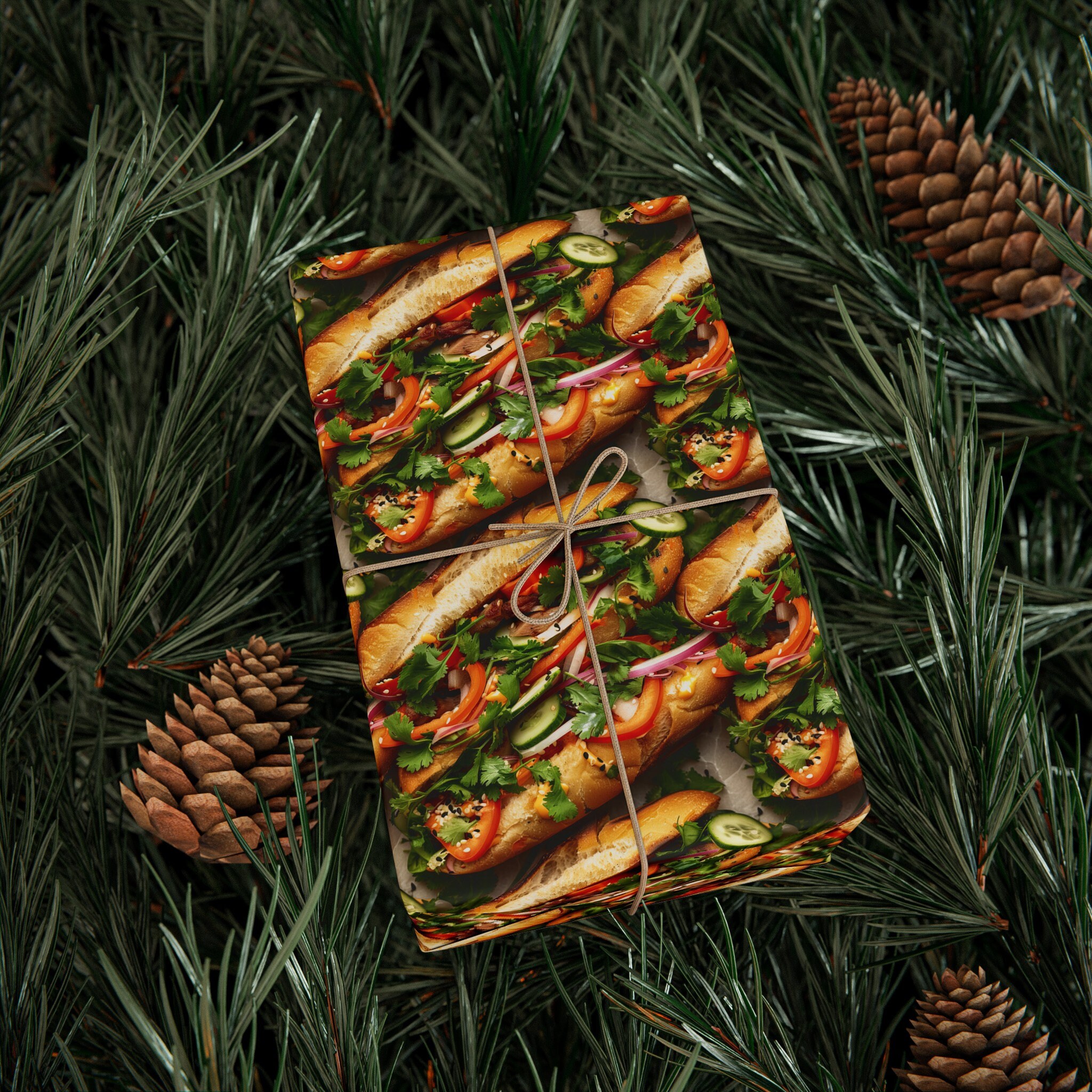 Banh Mi Sandwich Banh Mi Sandwich Gift Wrap Vietnamese Food Unique Gift ...