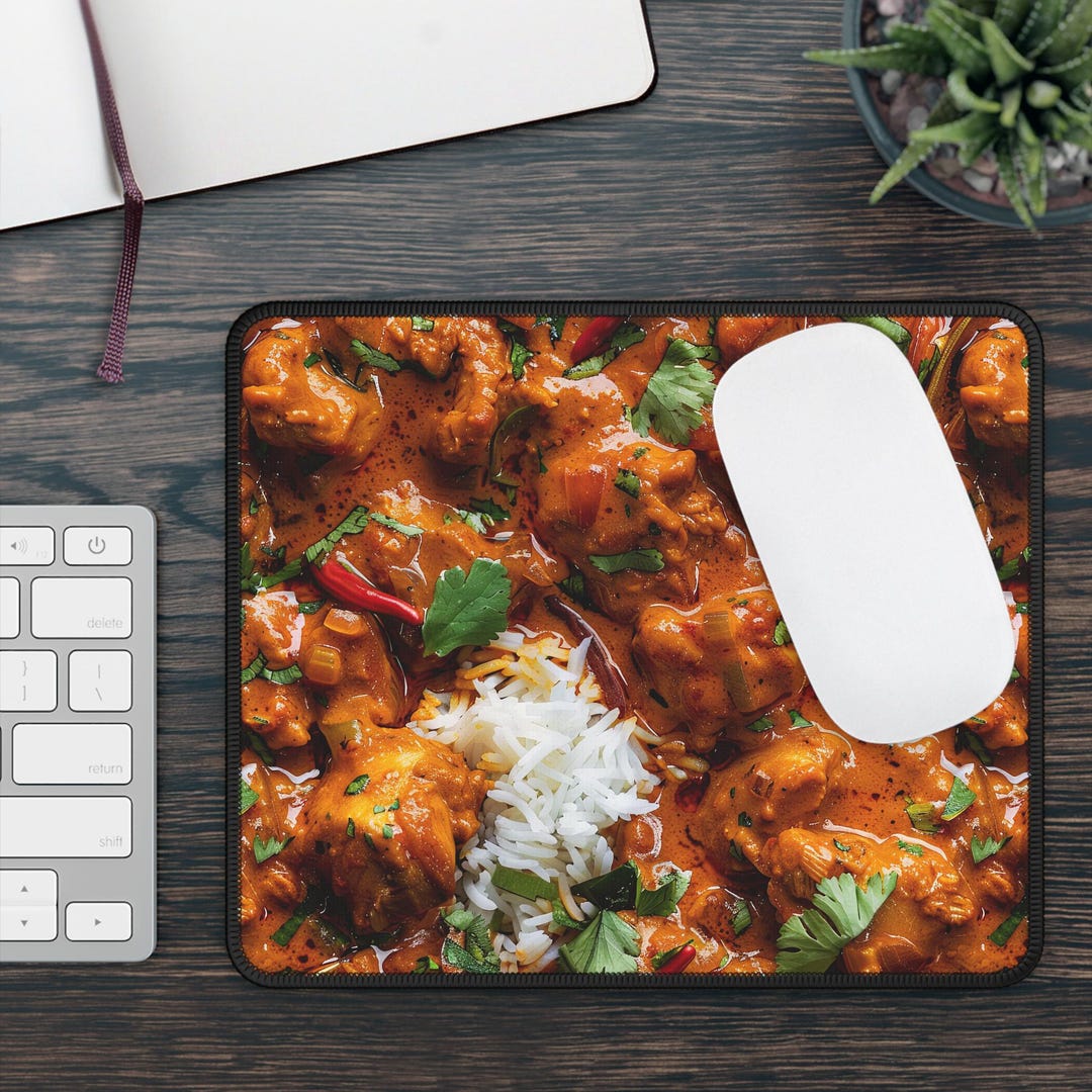 Butter Chicken Gaming Mouse Pad | 9" X 7" | Butter Chicken | Gift ...