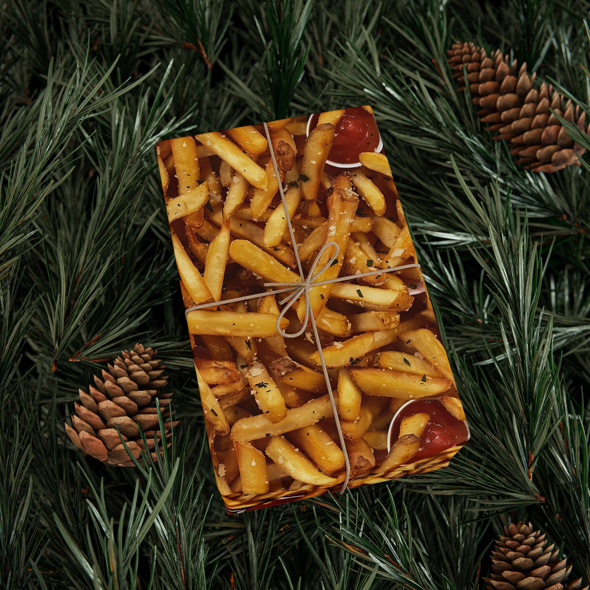 French Fries Fries Frites French Fry Gift Wrap French Fry Wrapping ...