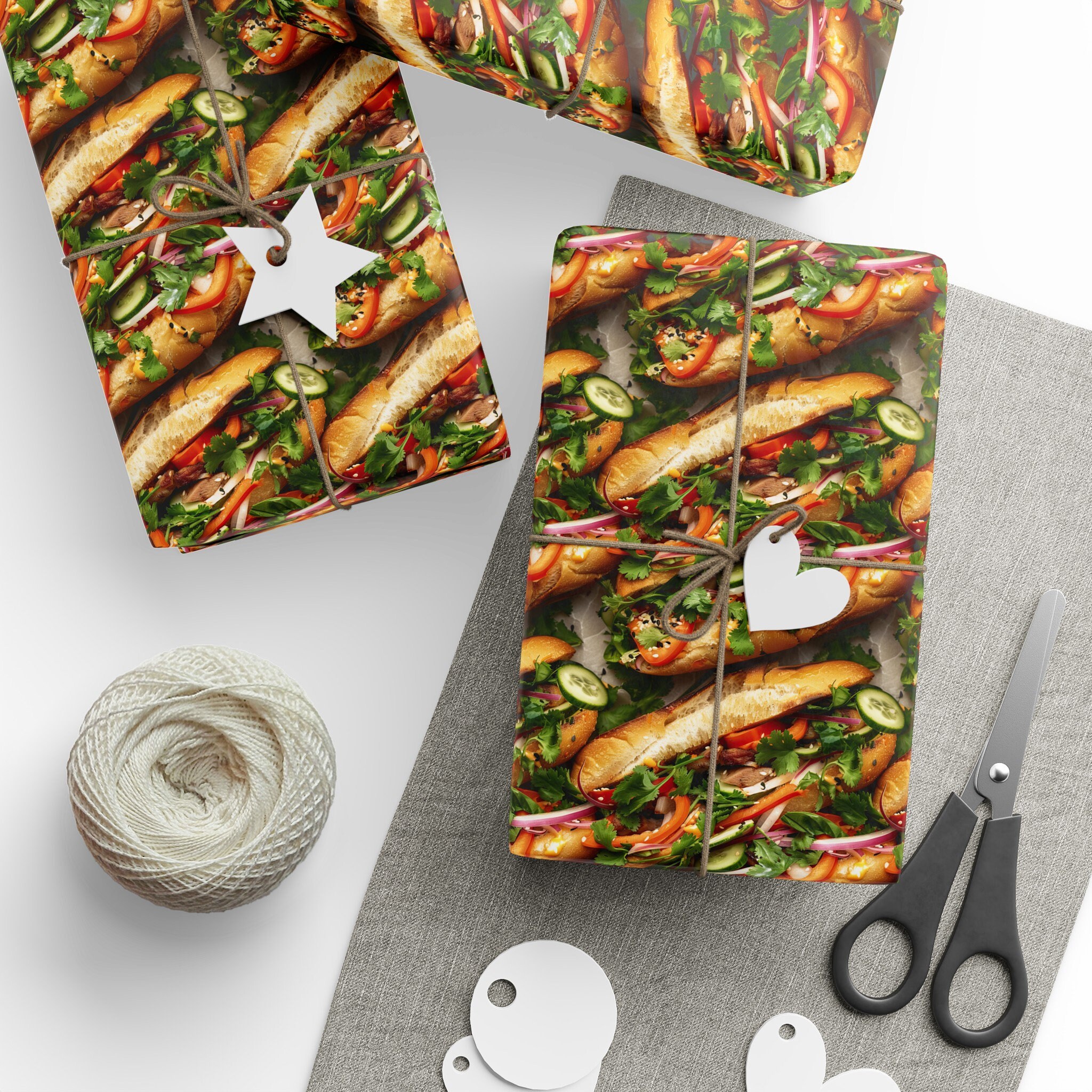 Banh Mi Sandwich Banh Mi Sandwich Gift Wrap Vietnamese Food Unique Gift ...
