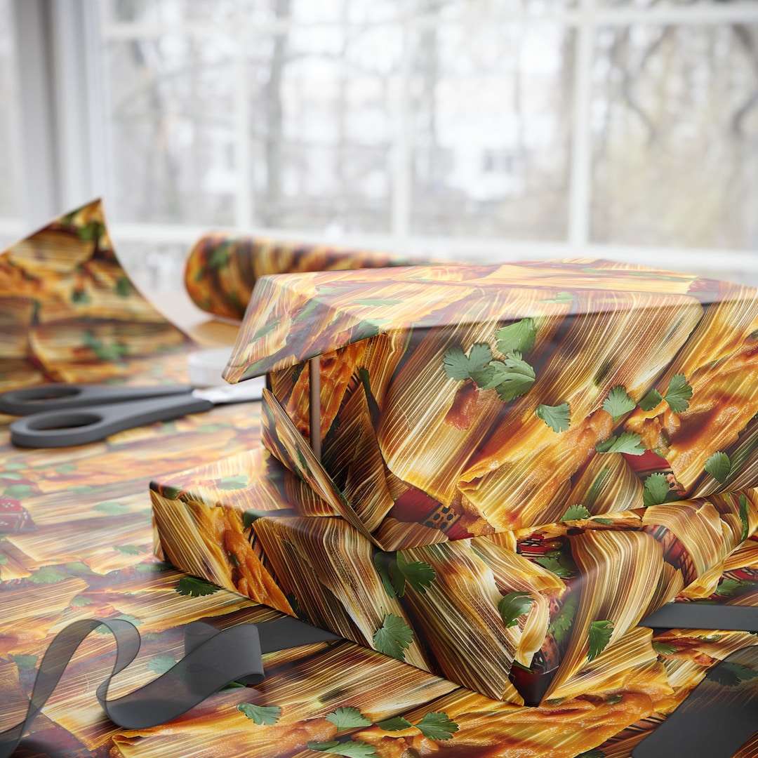 Tamales Tamales Gift Wrap Tamales Wrapping Paper Mexican Food Unique ...