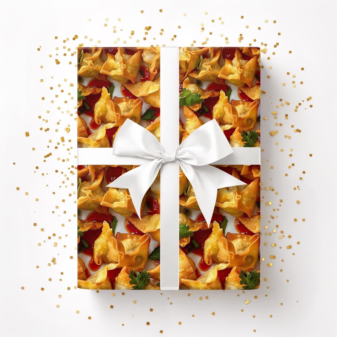 Crab Rangoon, Crab Rangoon Gift Wrap, Crab Wontons, Crab, Seafood ...