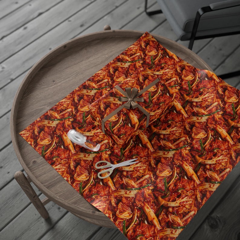 Kimchi Kimchi Gift Wrap Kimchi Wrapping Paper Korean Food Kimchi Unique ...