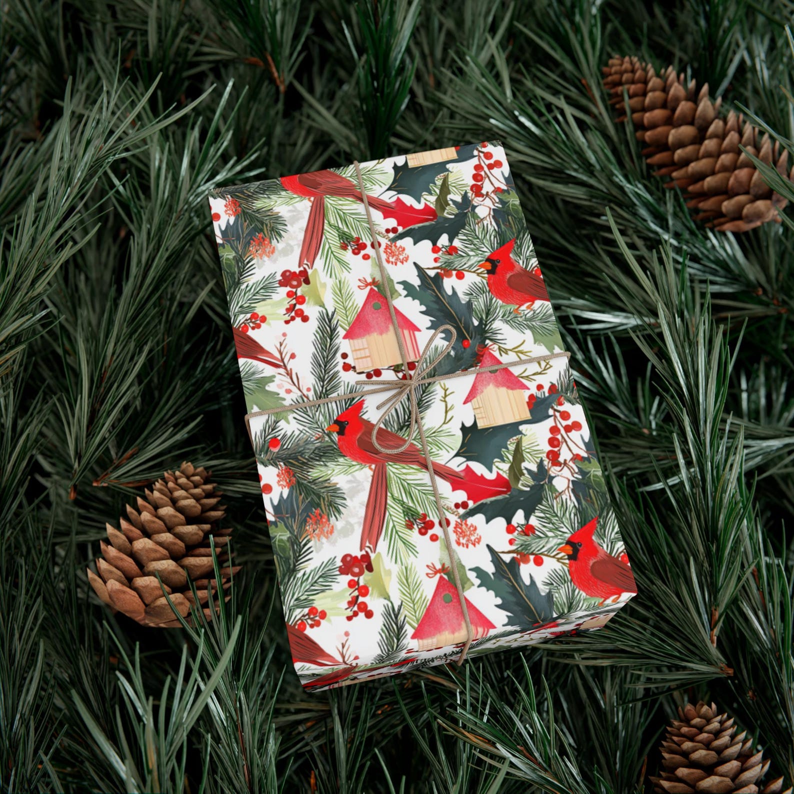 Christmas Cardinals ! Christmas Cardinals Gift Wrap | Cardinals ...