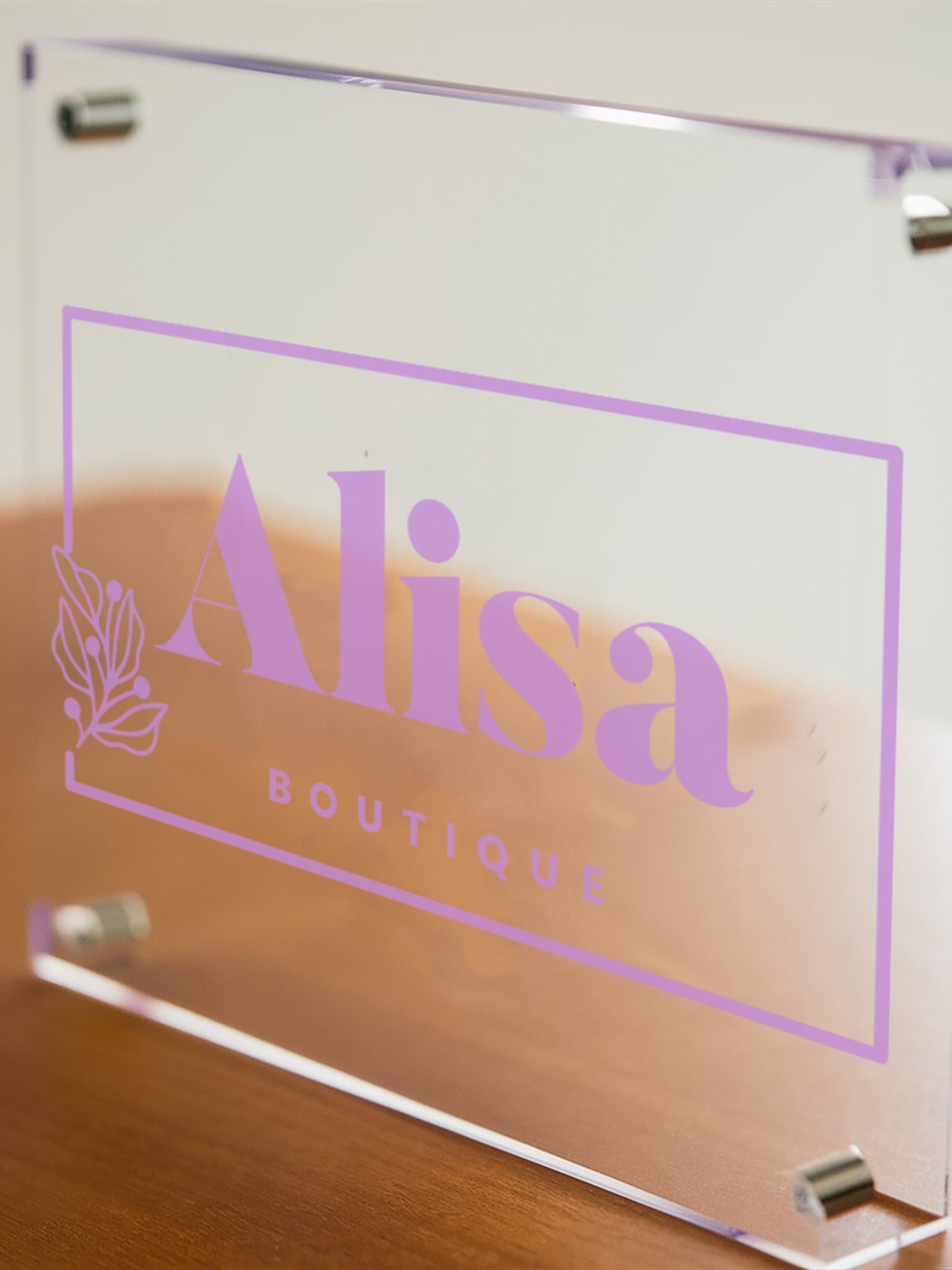 Custom Acrylic Business Sign-personalized Logo Door Sign-office Name ...