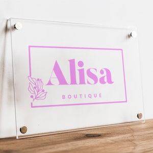 Custom Acrylic Business Sign-personalized Logo Door Sign-office Name ...