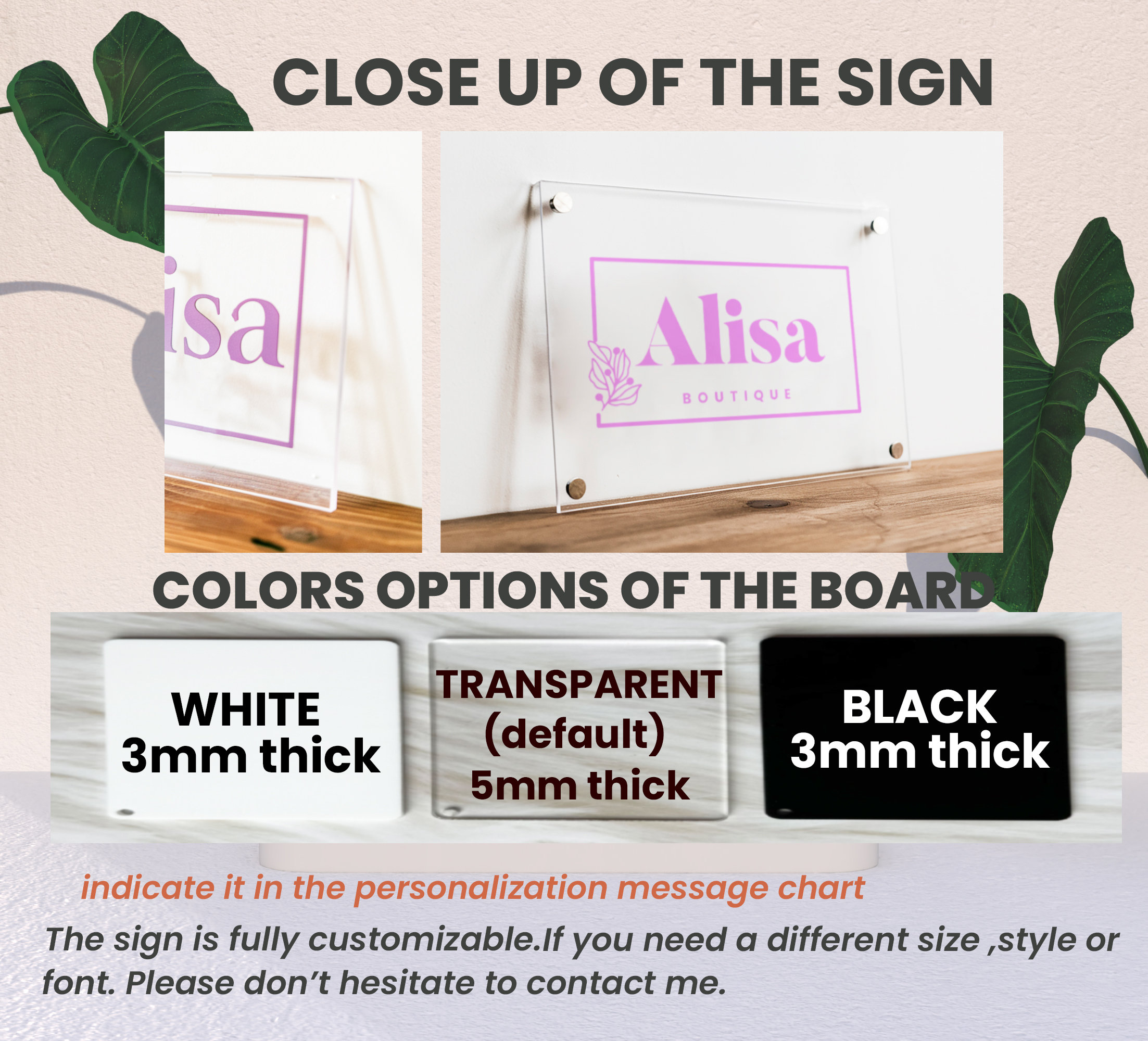 Custom Acrylic Company Logo Sign Personalized Company Signage-acrylic ...