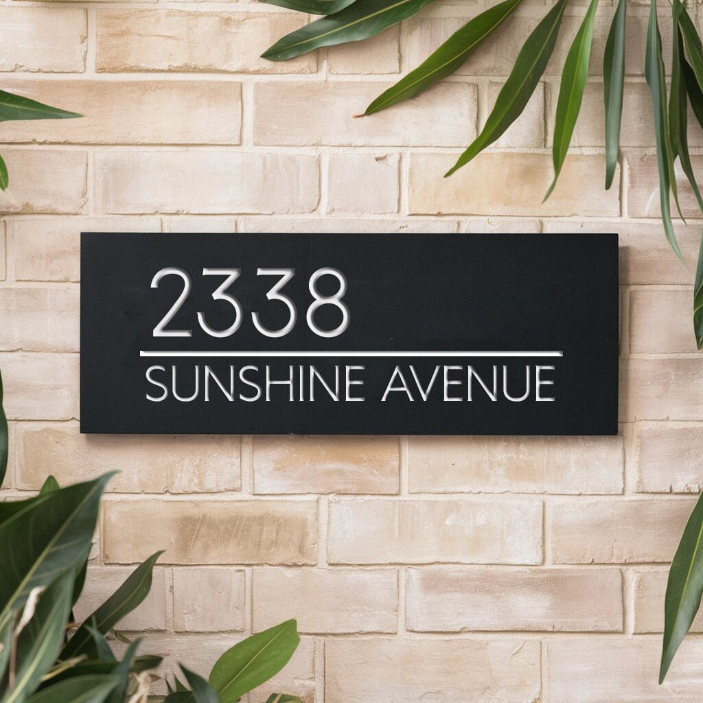 Custom Acrylic Modern House Sign/business Logo-personalized Address ...