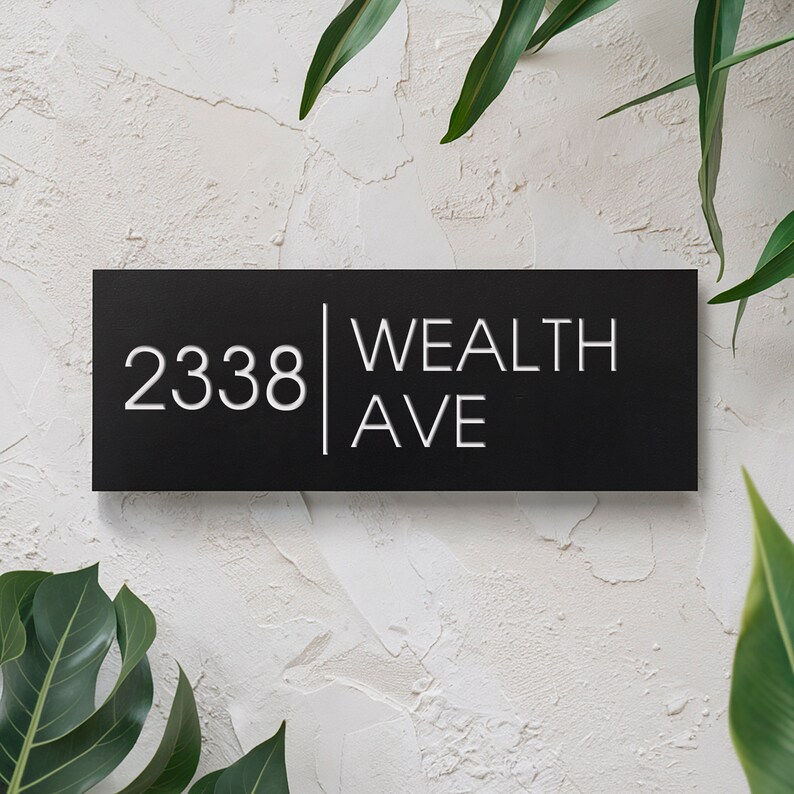 Custom Acrylic Modern House Sign/business Logo-personalized Address ...