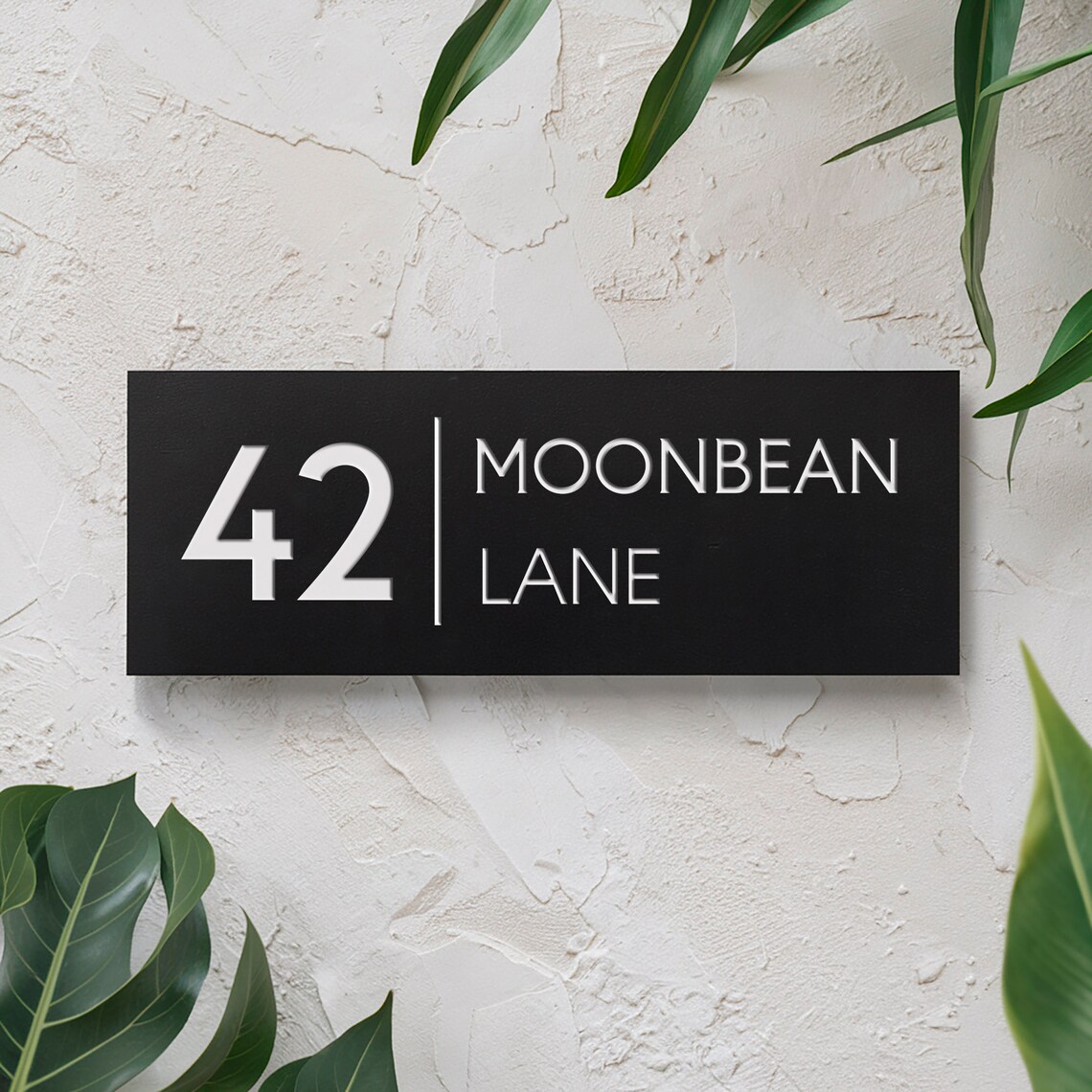 Personalized House Number Plate-modern Address Plaque-custom Acrylic ...