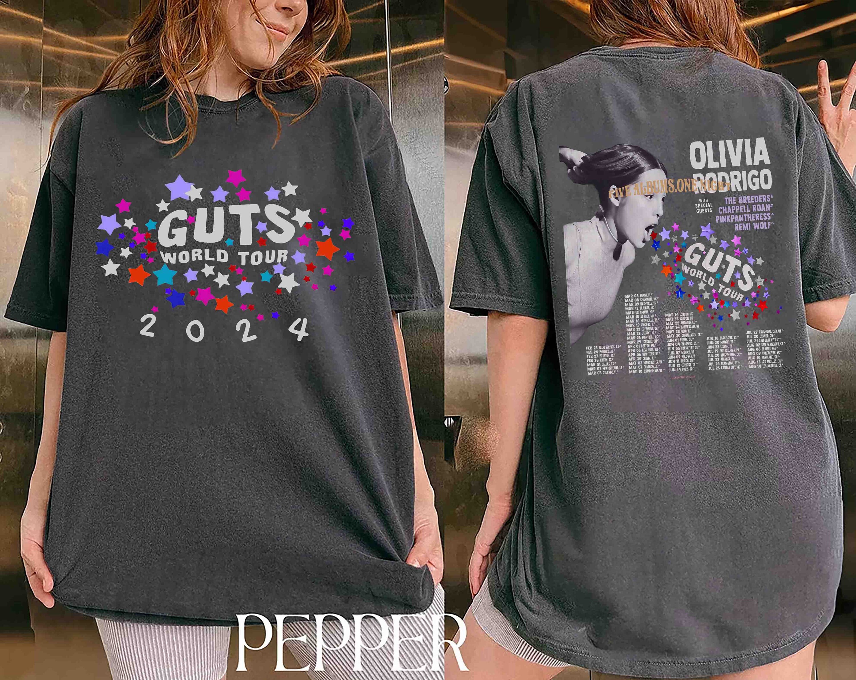 Olivia Rodrigo World Tour Shirt, Guts World Tour 2023 Shirt, Guts World ...
