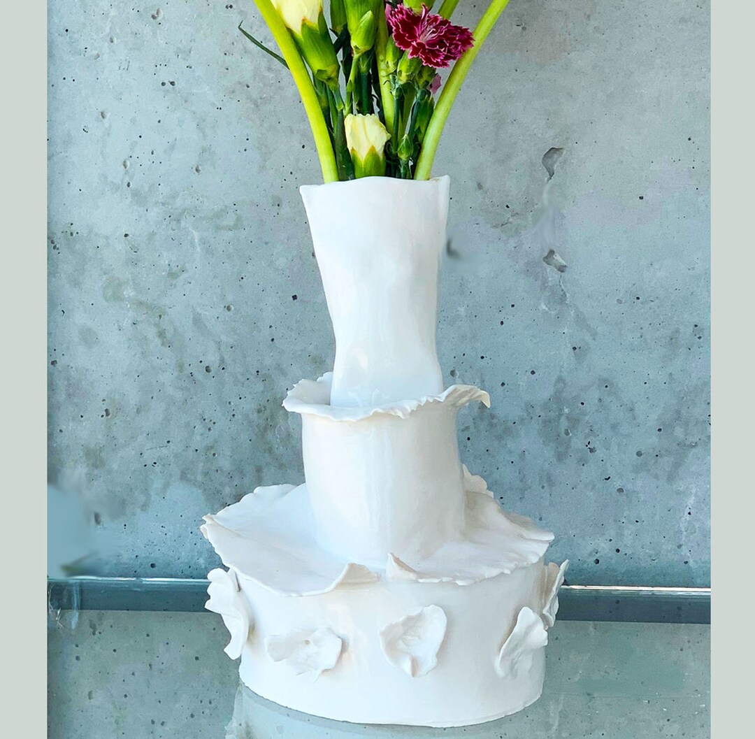 Porcelain Wedding Cake Topper Vase - Etsy