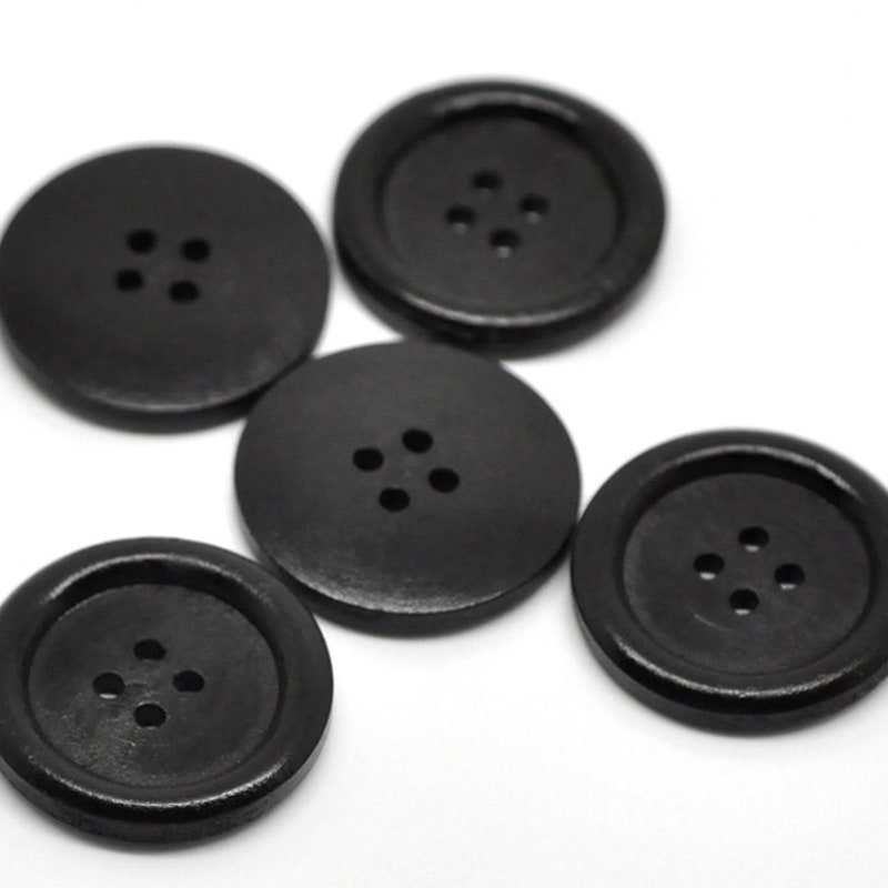 Black Coat Buttons - Etsy