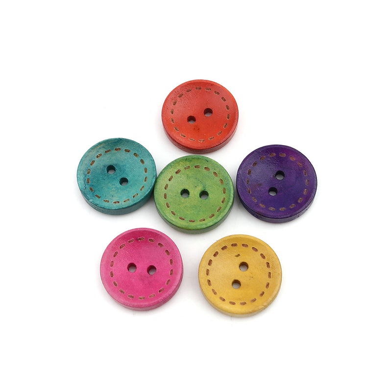 Cute Children Buttons Baby Sweater Buttons Colorful Wooden - Etsy UK