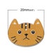 Cat Wooden Button, Wood Buttons for Sewing, Cat Shaped Wooden Buttons ...