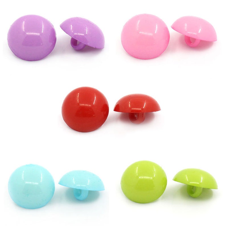 Half Moon Shank Buttons Cute Children Buttons Buttons for - Etsy