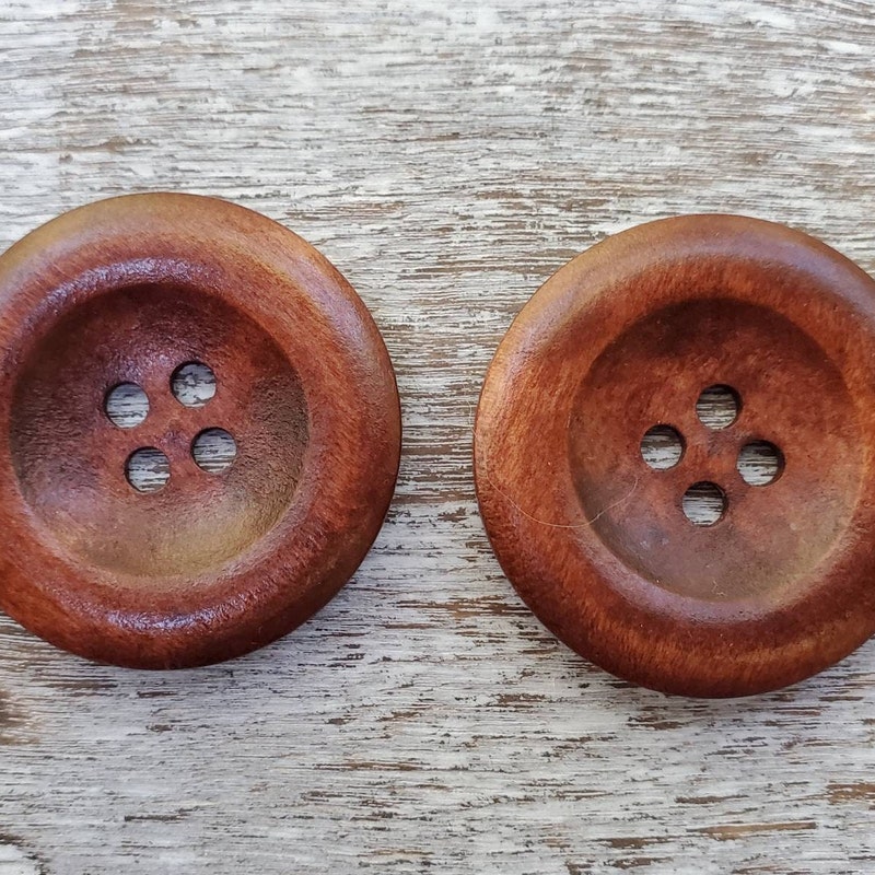 Wood Buttons - Etsy