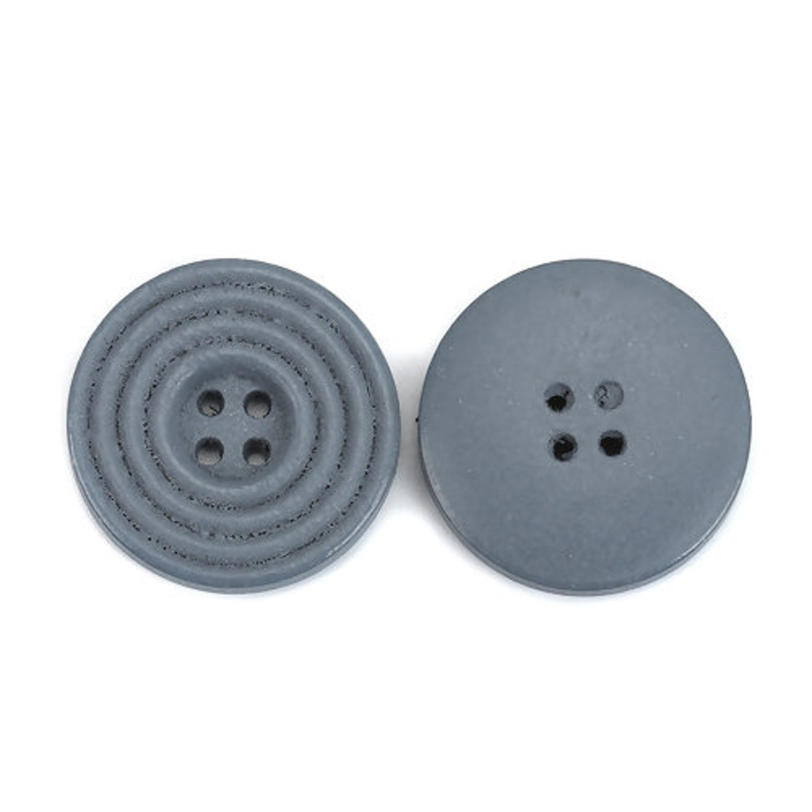 Gray Wooden Buttons for Knitting Decorative Wood Buttons - Etsy
