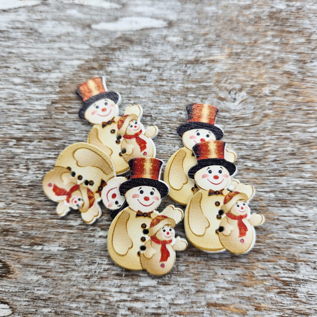 Snowmen Buttons, Holiday Crafts, Cute Snowman, Decorative Novelty ...