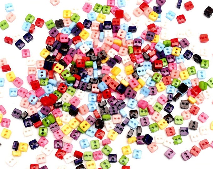 Mini Buttons, Small Doll Buttons, Tiny Buttons for Knitting, Mixed ...