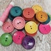 Colorful Large Wooden Buttons, Big Decorative Wood Buttons, Random ...