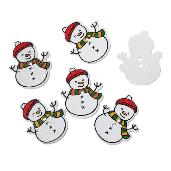 Buttons Snowman - Etsy